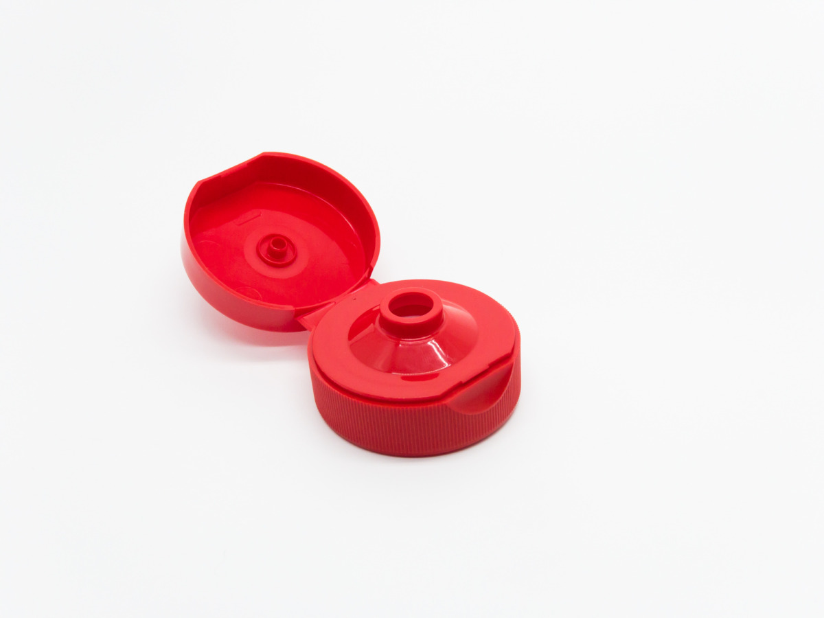 38/400 Flip Cap Knurled 48mm Outer 10mm Orifice - Caps & Closures